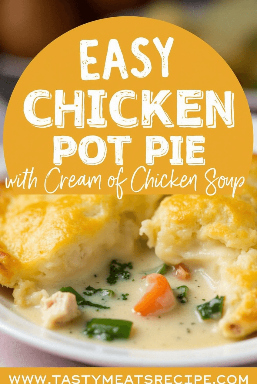 Easy Chicken Pot Pie Recipe with Cream of Chicken Soup